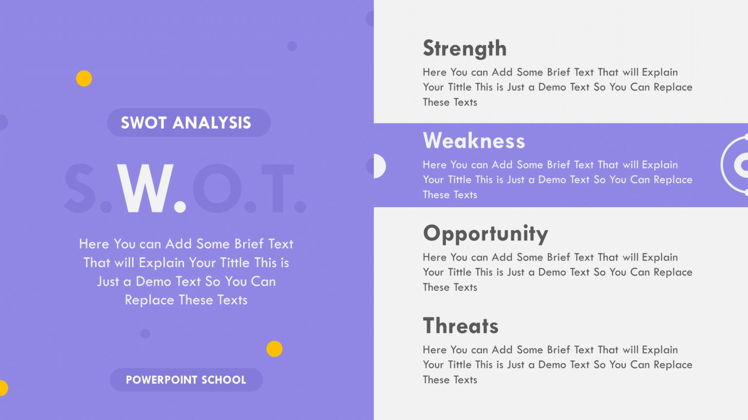 Free Google Slides & PowerPoint SWOT Presentation Template