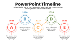 Animated PowerPoint Timeline Template - PowerPoint School