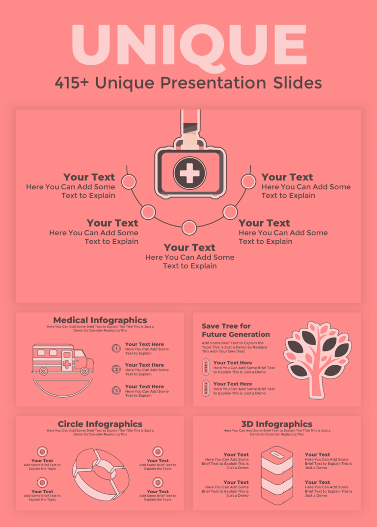 Free 4 Step Process Infographic Template for PowerPoint