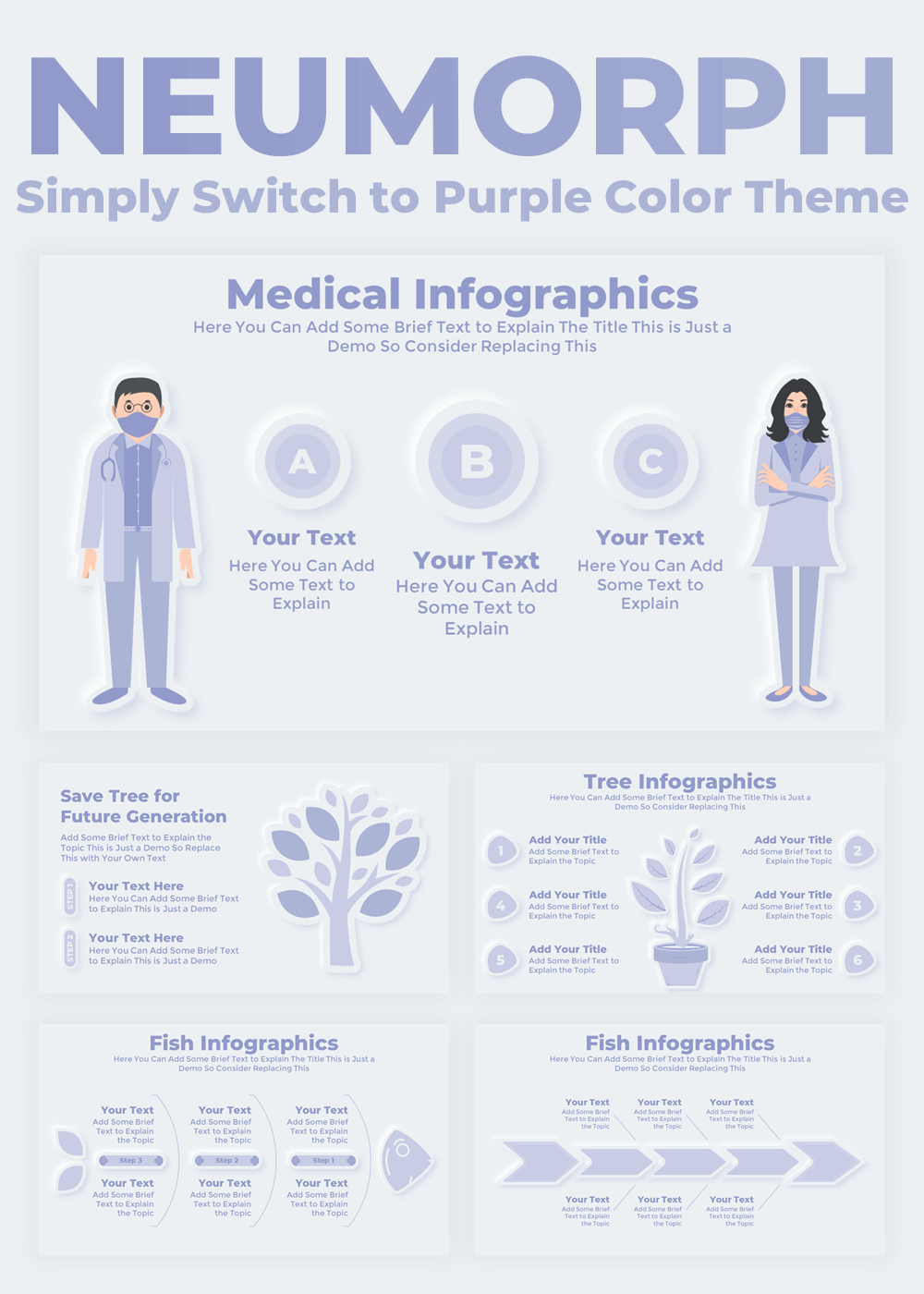 PowerPoint Male and Female Infographics Data Chart Slide