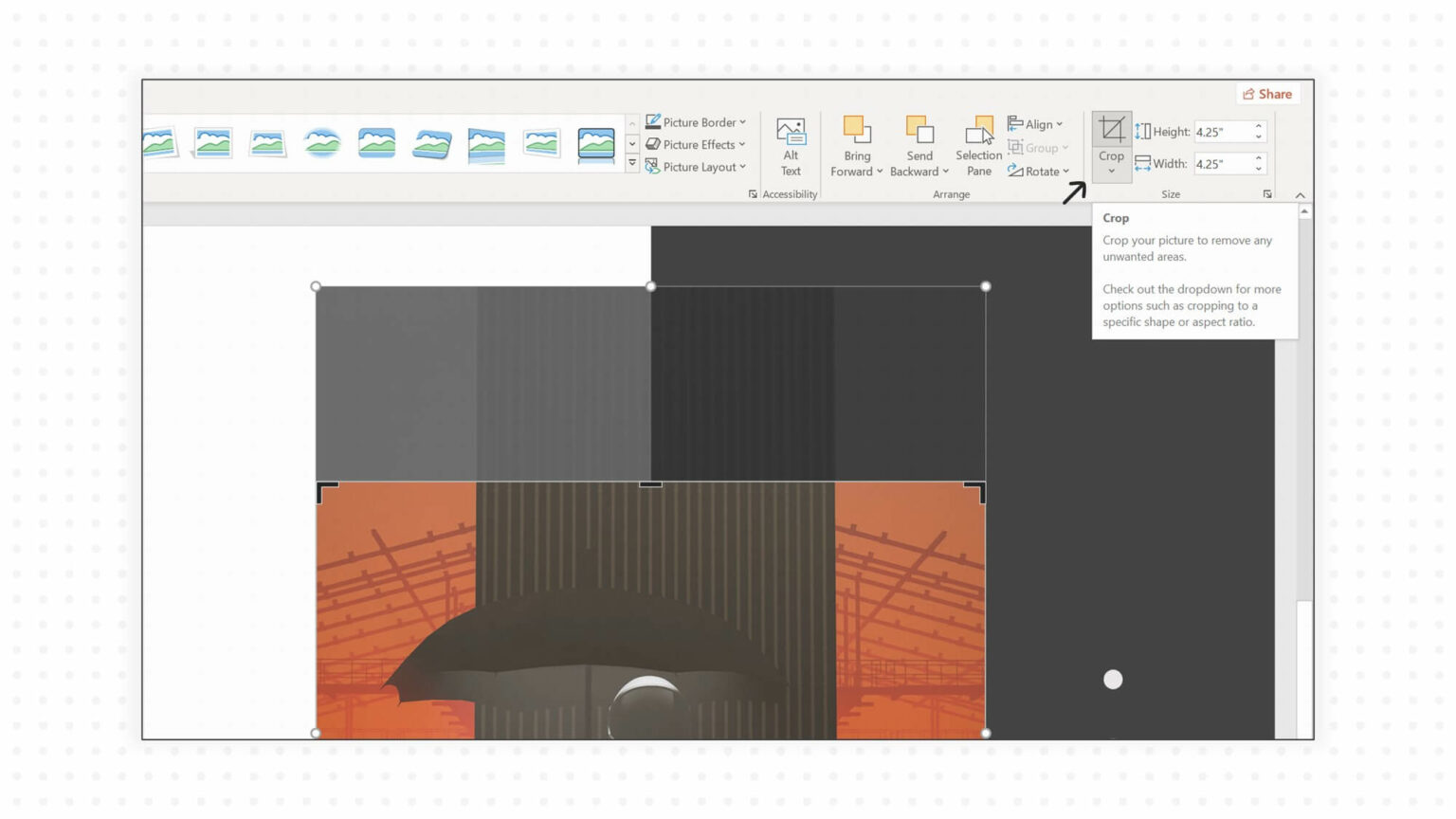 How to Crop Picture in PowerPoint - PowerPoint School