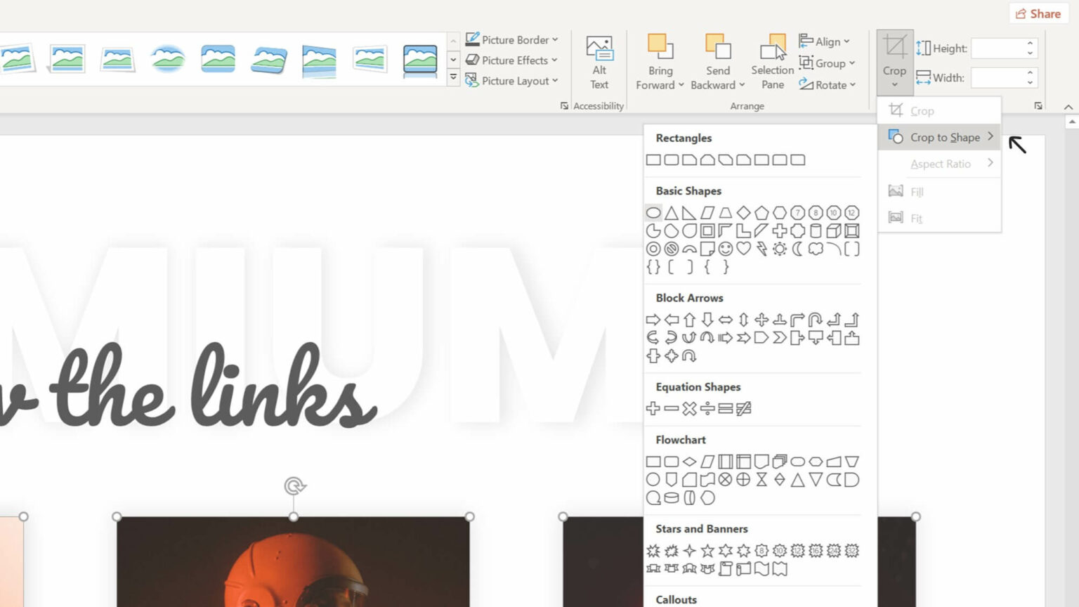 How to Crop Picture in PowerPoint - PowerPoint School