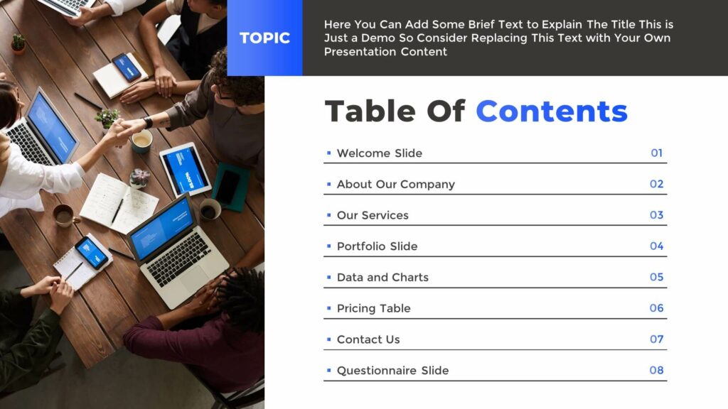 Free Google Slides And PowerPoint Contents Page Template Free Google Slides And PowerPoint Contents Page Template