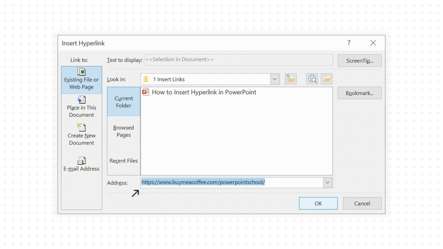 How to Insert Hyperlink in PowerPoint - PowerPoint School