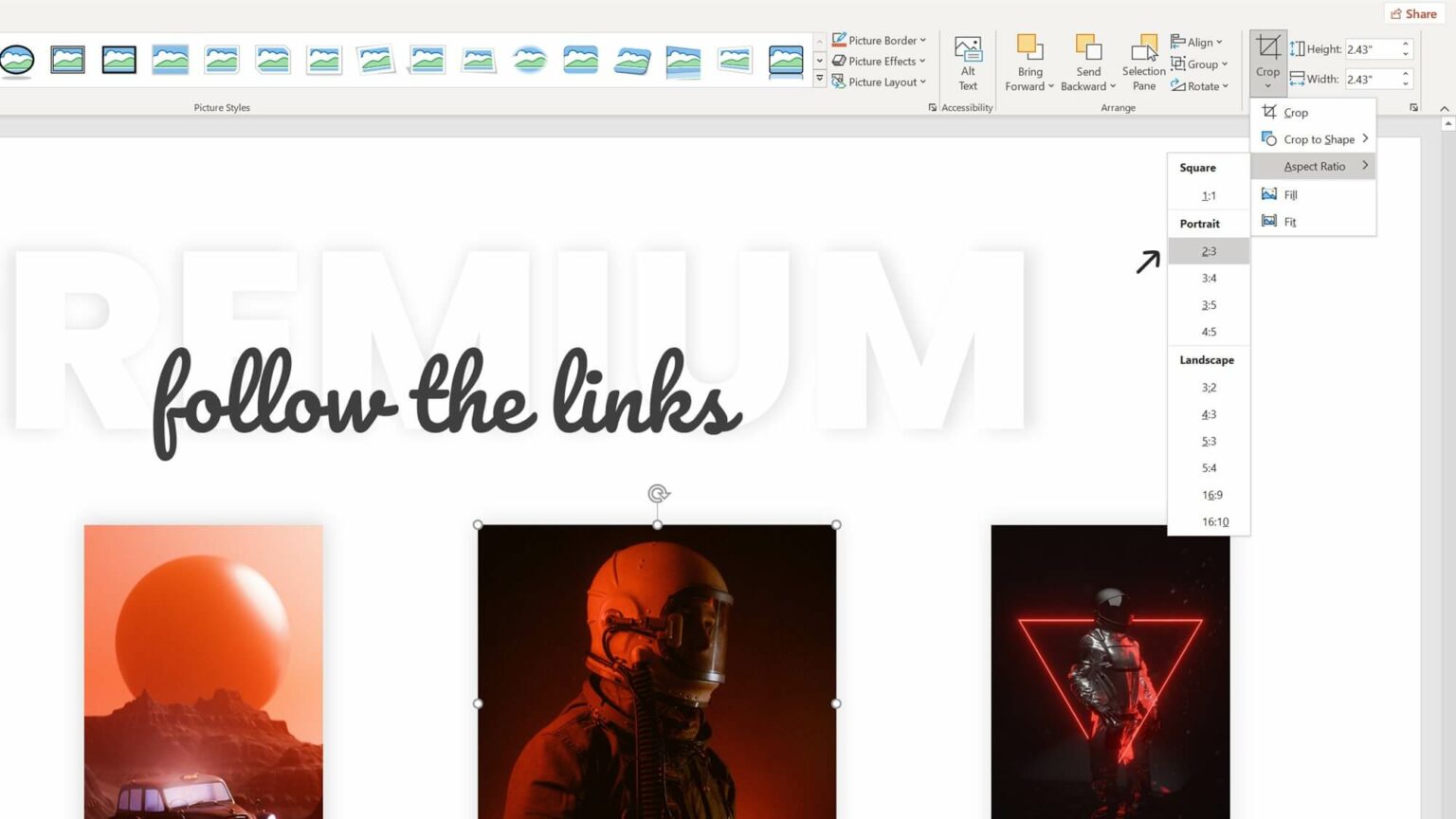 How to Crop Picture in PowerPoint - PowerPoint School