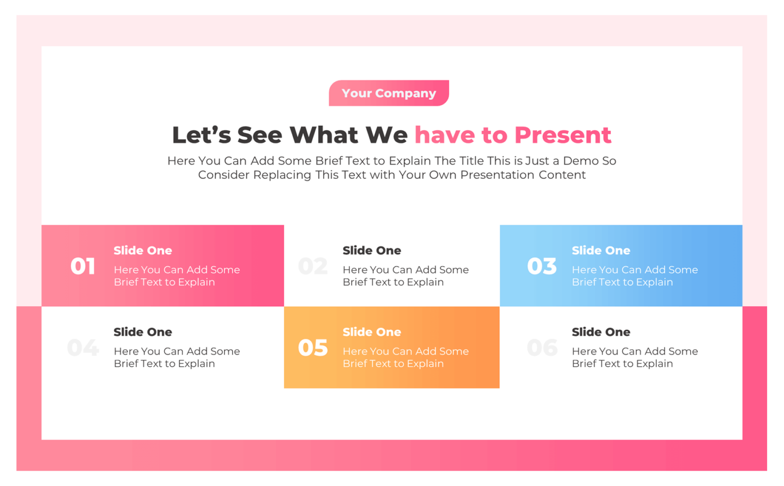 Presentation Contents Page for PowerPoint and Google Slides