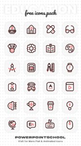 Free Education Icons Set for PowerPoint, and Google Slides - PowerPoint ...