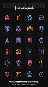 Free Education Icons Set for PowerPoint, and Google Slides - PowerPoint ...