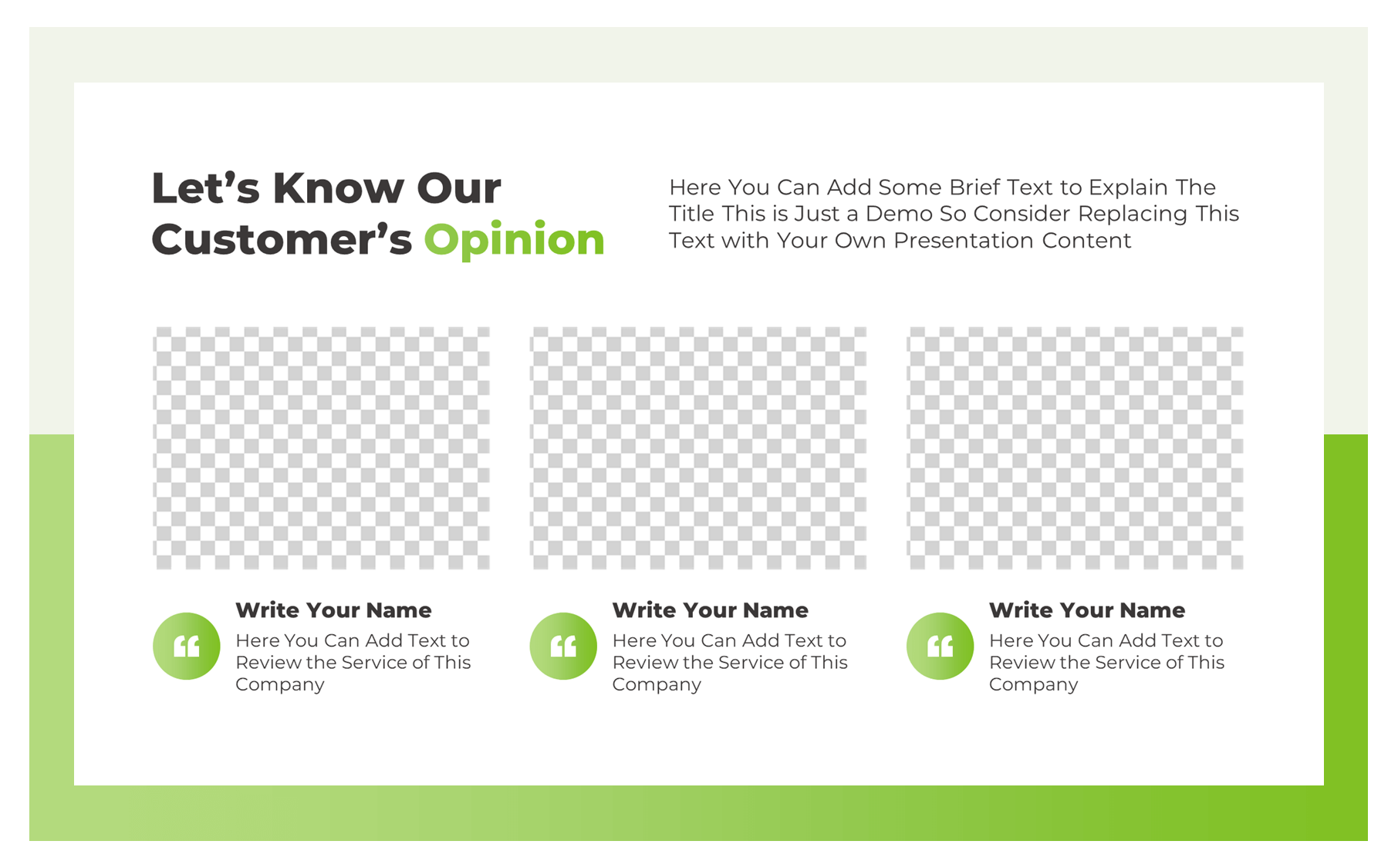 Free Customer Review Template for PowerPoint and Google Slides