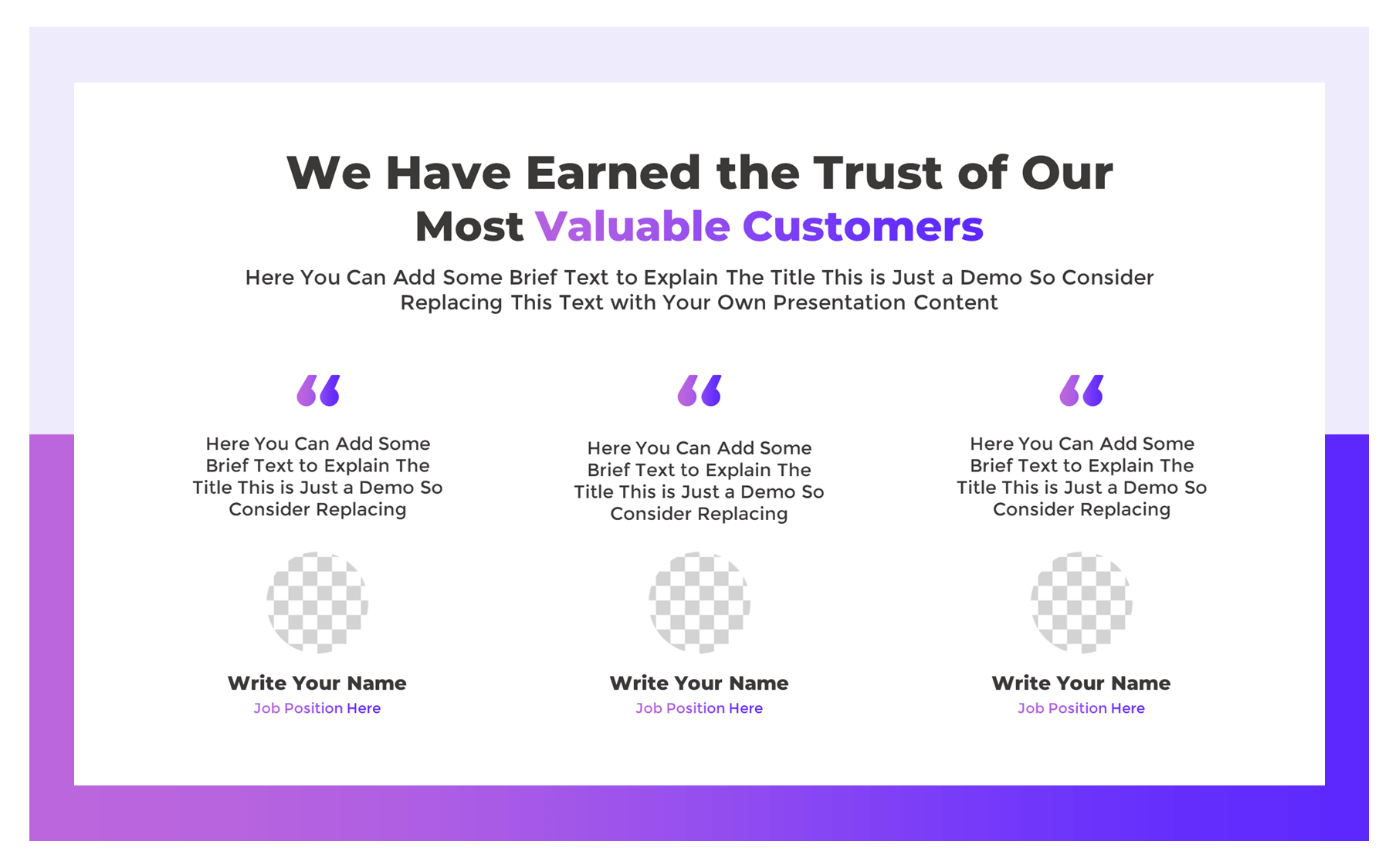Customer Testimonial Template for PowerPoint and Google Slides ...