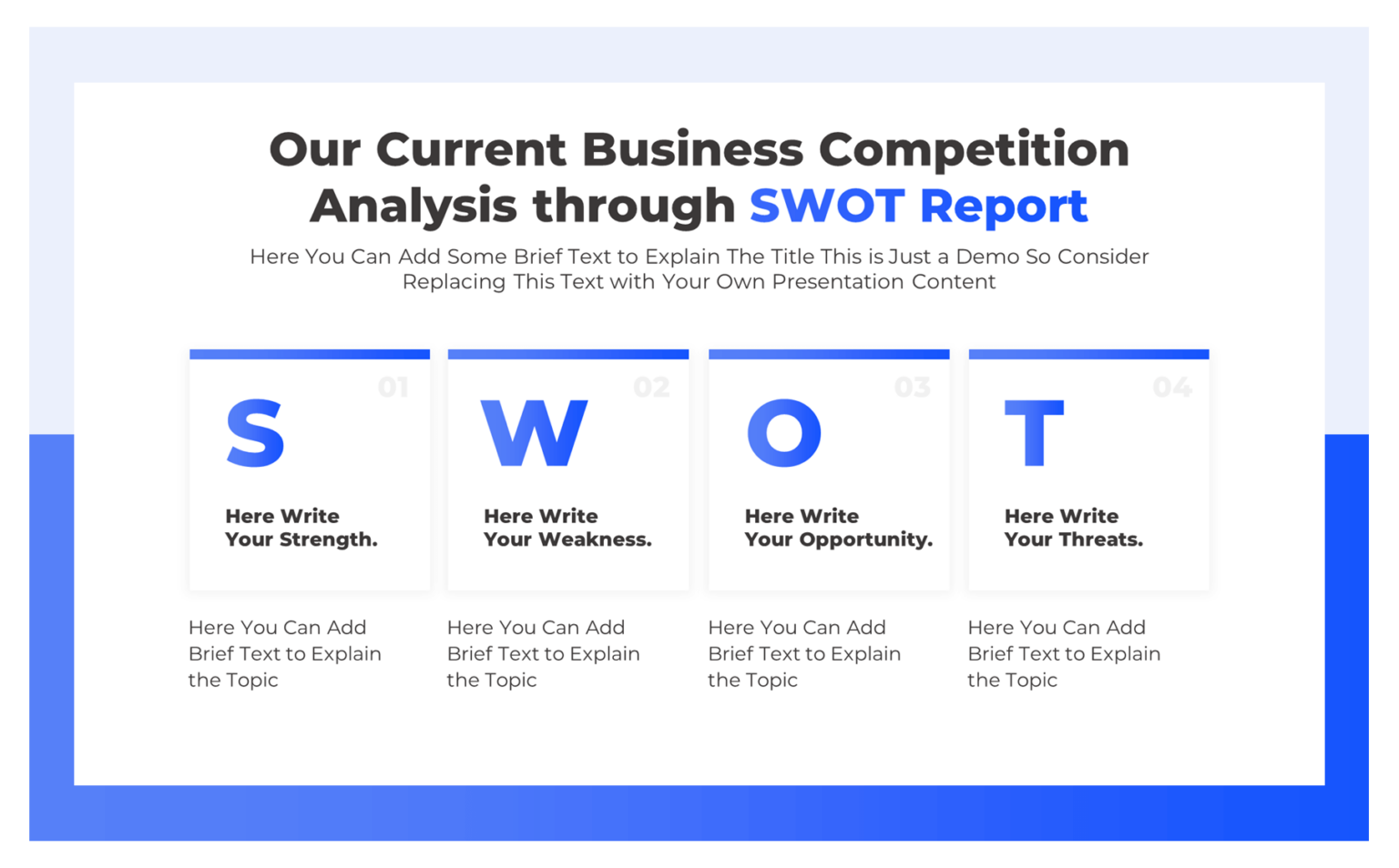 PowerPoint SWOT Template with Animations
