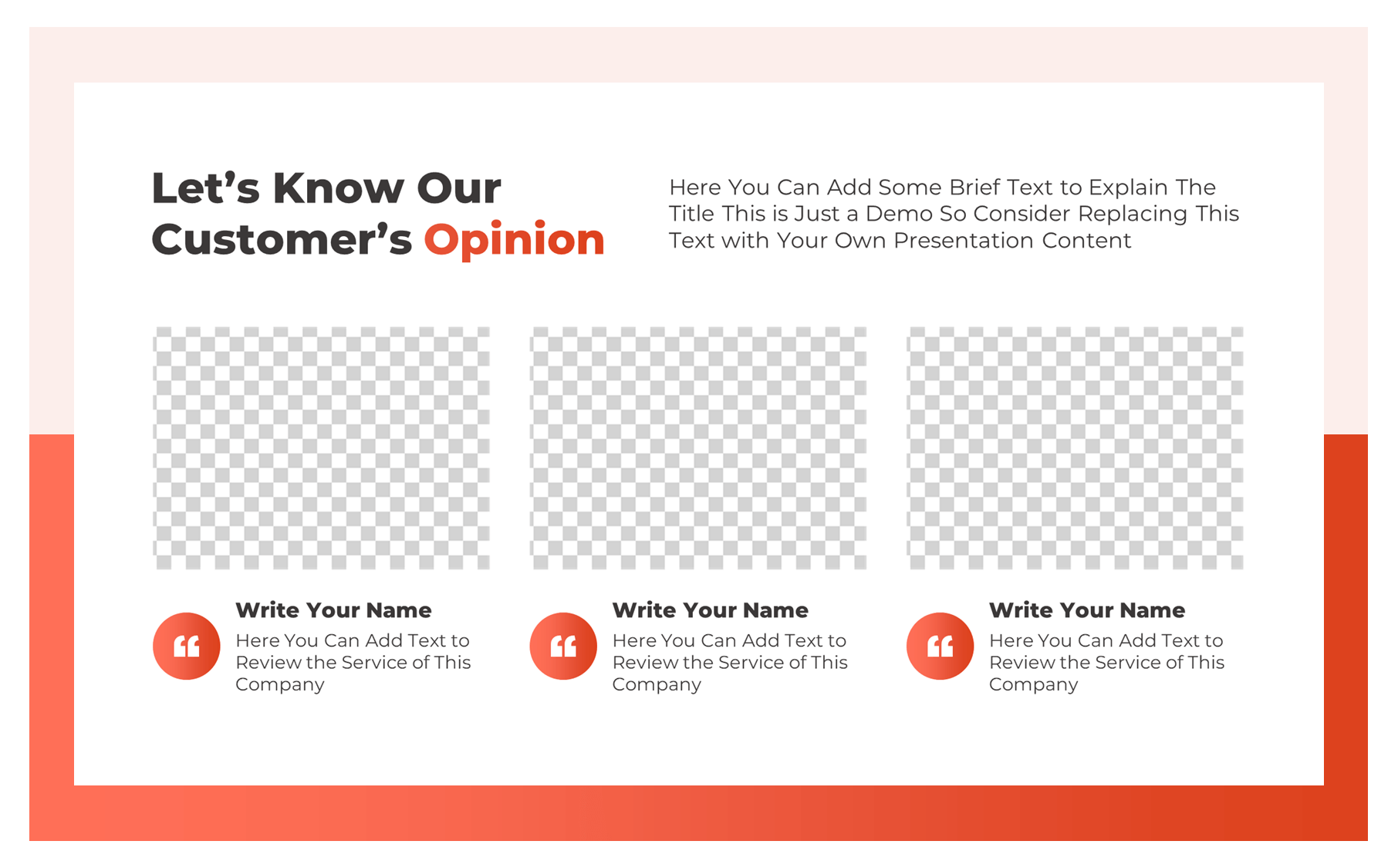 Free Customer Review Template for PowerPoint and Google Slides