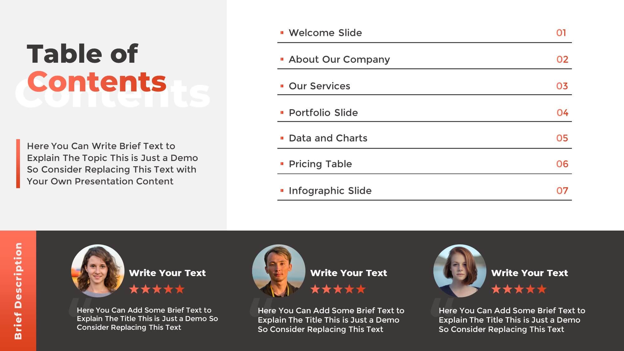 Ppt Table Of Contents Template Infoupdate