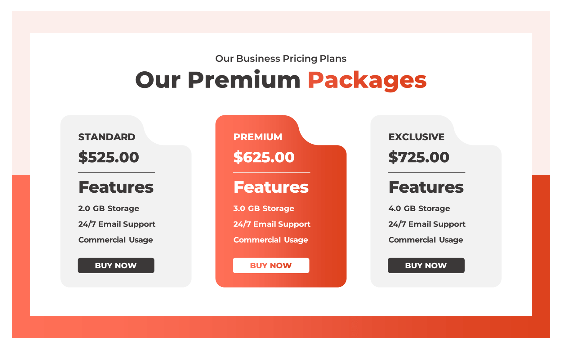 Free Pricing Table For Powerpoint And Google Slides Presentation