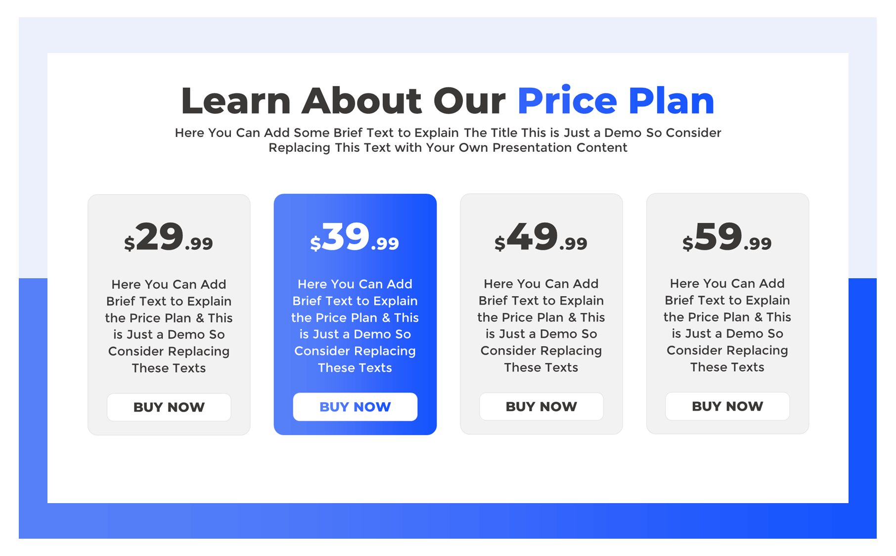 Simple Price Table for PowerPoint and Google Slides - PowerPoint School