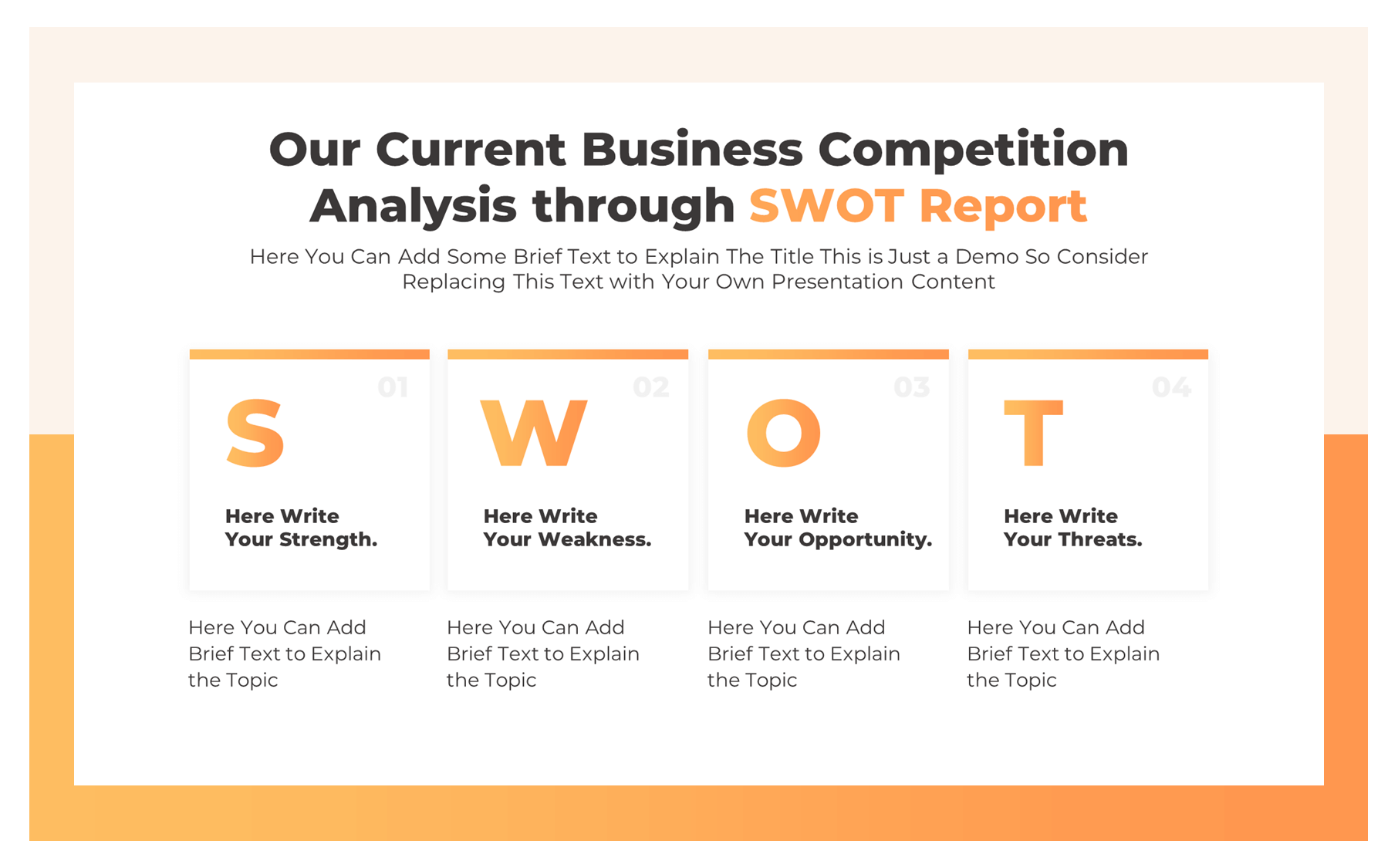 PowerPoint SWOT Template with Animations