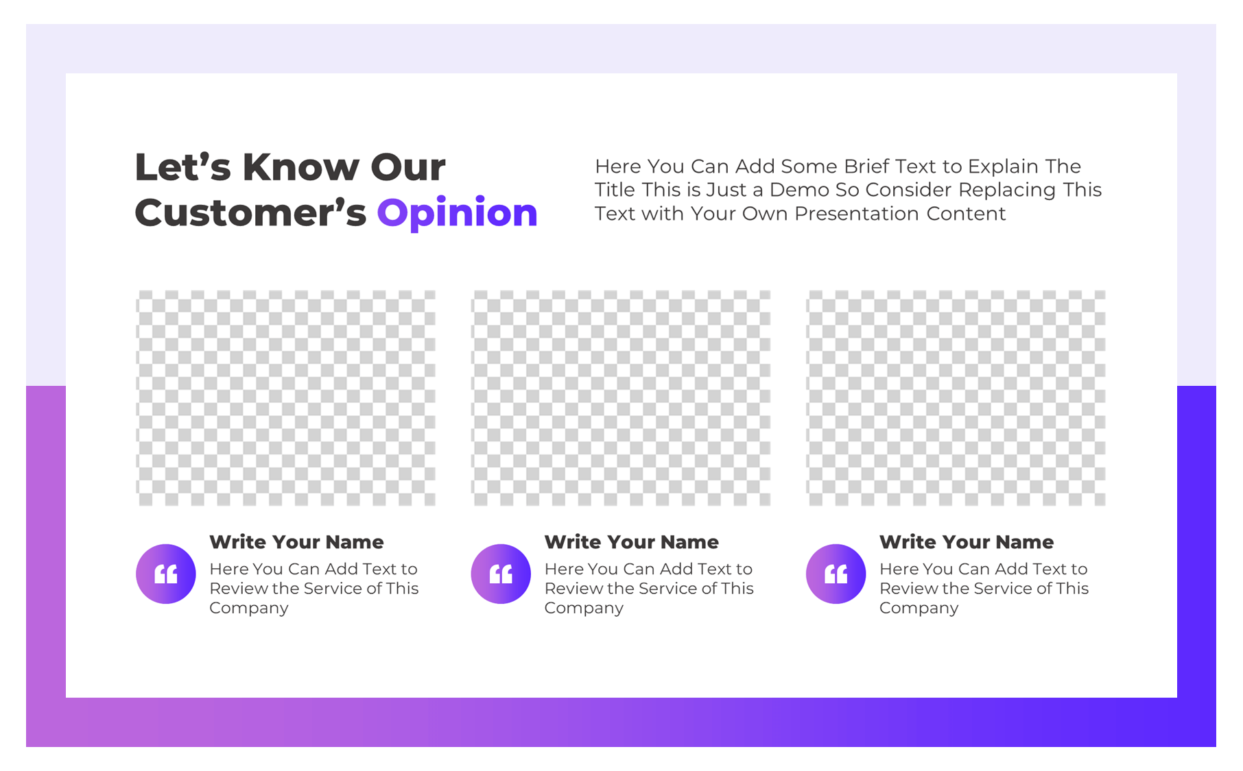 Free Customer Review Template for PowerPoint and Google Slides
