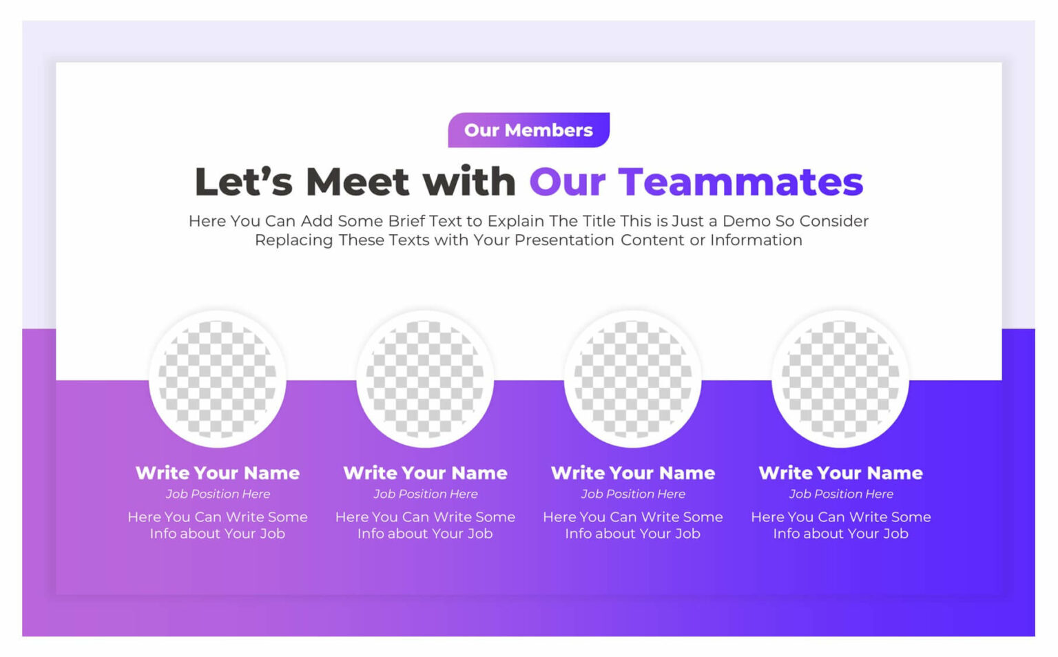 Free Team Introduction Slide for PowerPoint and Google Slides