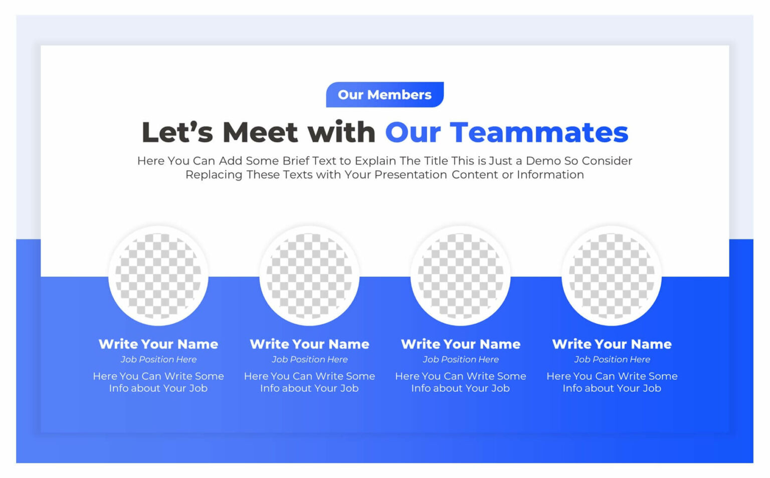 Free Team Introduction Slide for PowerPoint and Google Slides