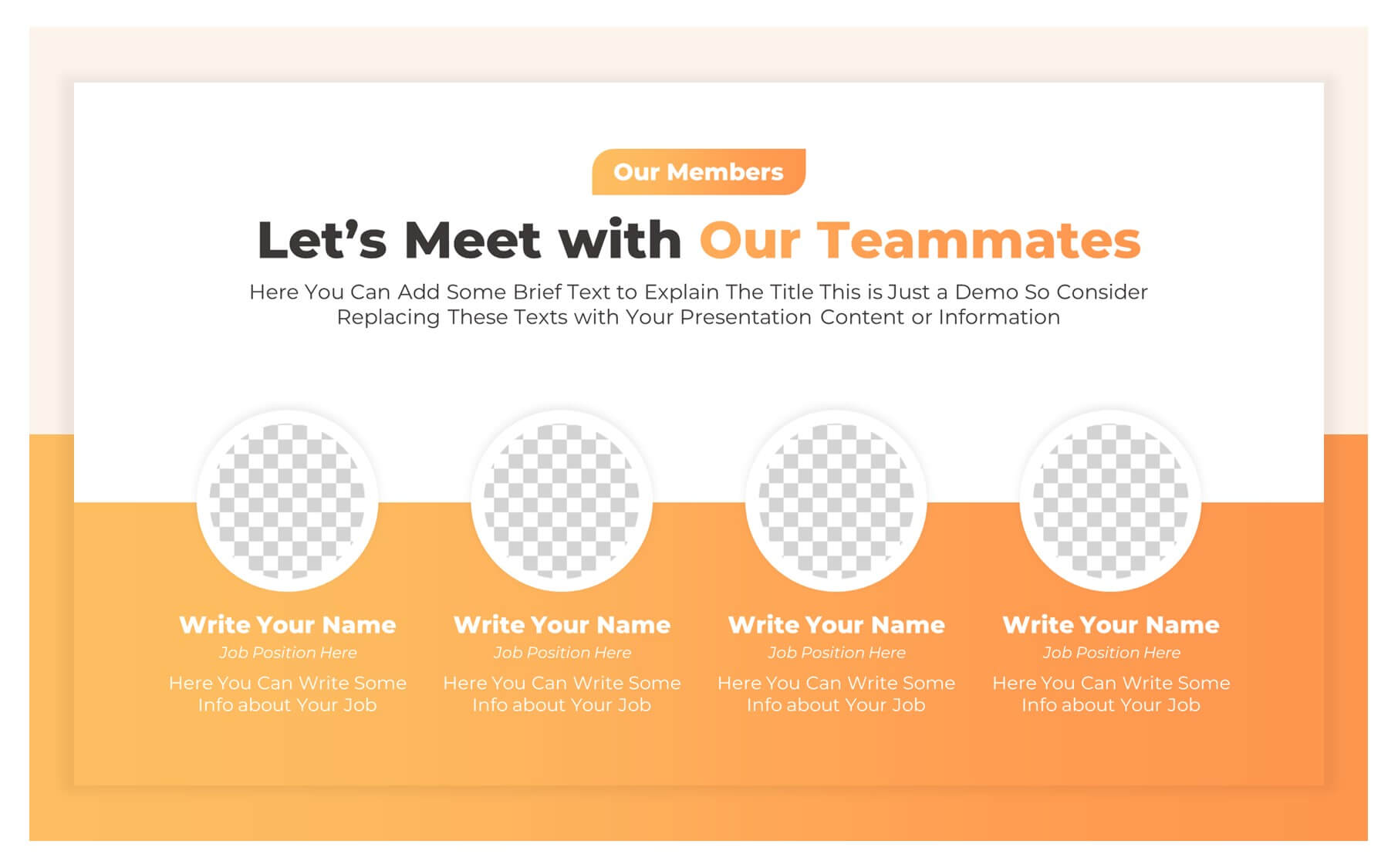 Free Team Introduction Slide for PowerPoint and Google Slides