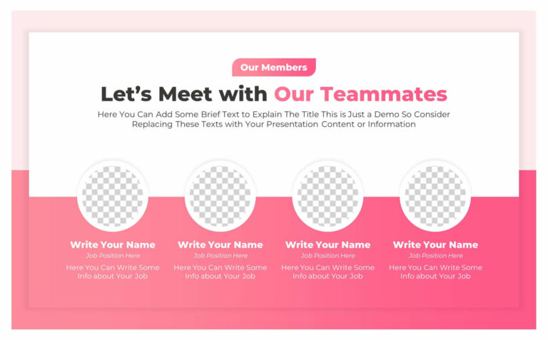 Free Team Introduction Slide for PowerPoint and Google Slides