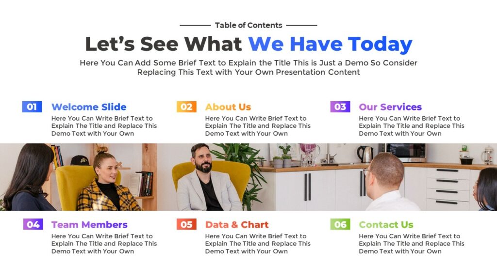 Table of Contents Layout for PowerPoint & Google Slides - PowerPoint School