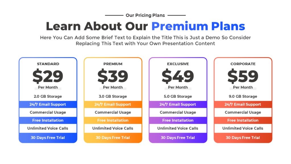 Pricing Layout Template for PowerPoint and Google Slides - PowerPoint ...