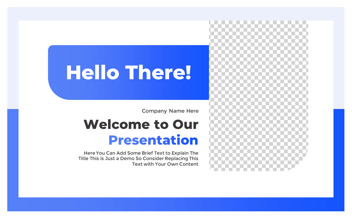 Free Welcome Slide with Intro Text for PowerPoint & Google Slides