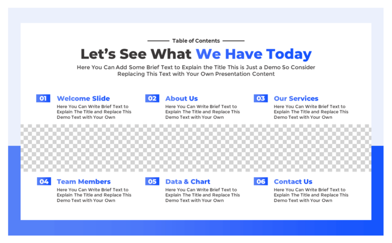 Free Google Slides and PowerPoint Contents Page Template