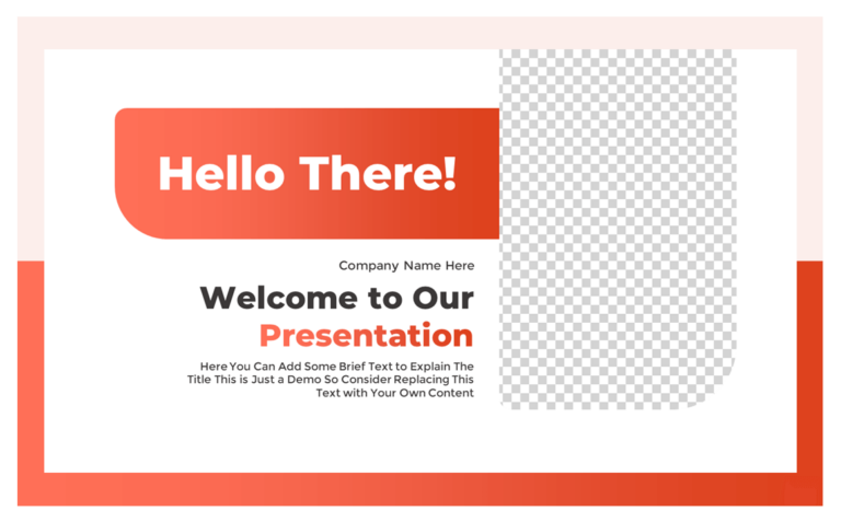 Free Welcome Slide with Intro Text for PowerPoint & Google Slides