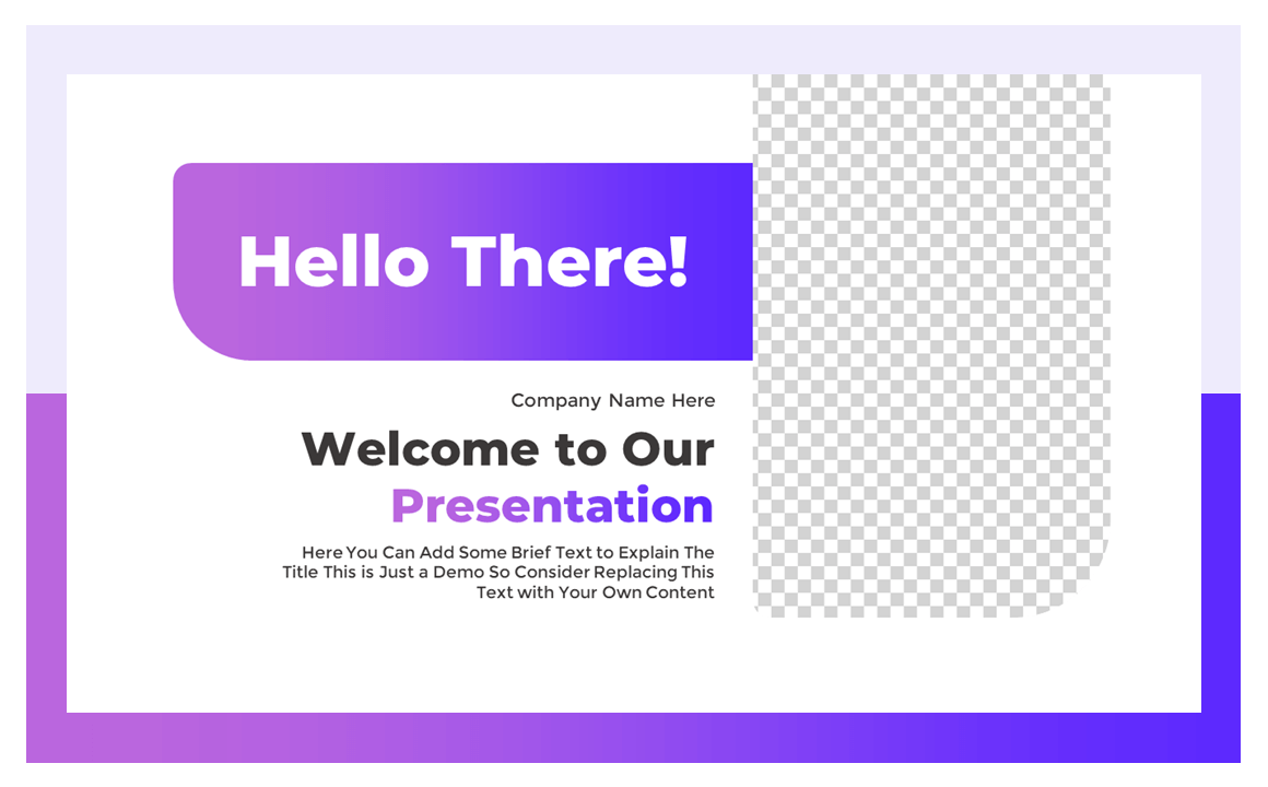 Free Welcome Slide with Intro Text for PowerPoint & Google Slides