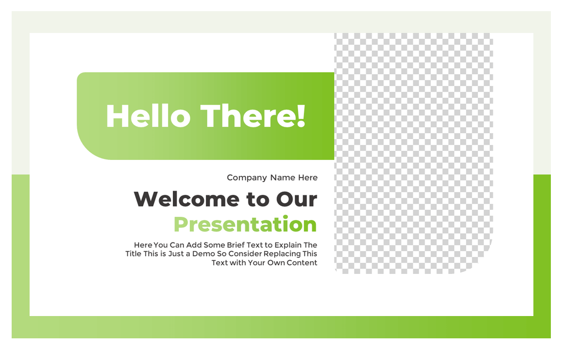 Free Welcome Slide with Intro Text for PowerPoint & Google Slides