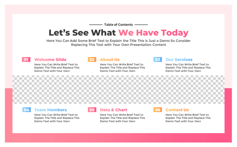 Free Google Slides and PowerPoint Contents Page Template