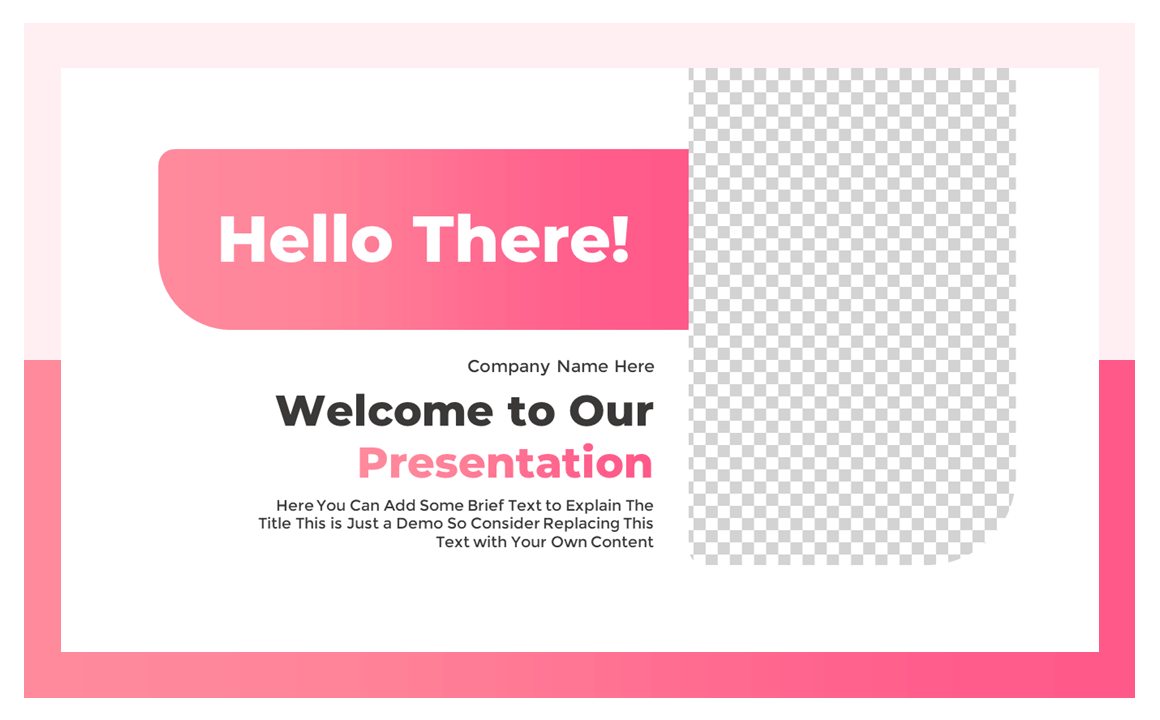 Free Welcome Slide with Intro Text for PowerPoint & Google Slides