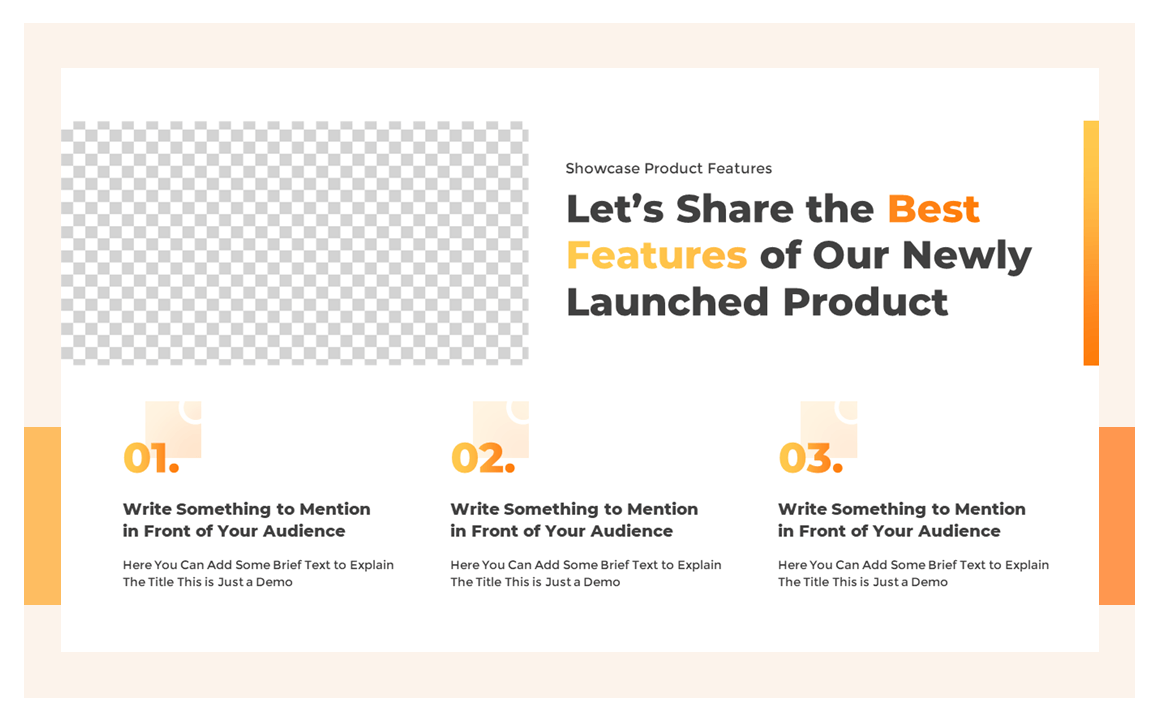 3-Point Infographic Slide Template for PowerPoint Presentation