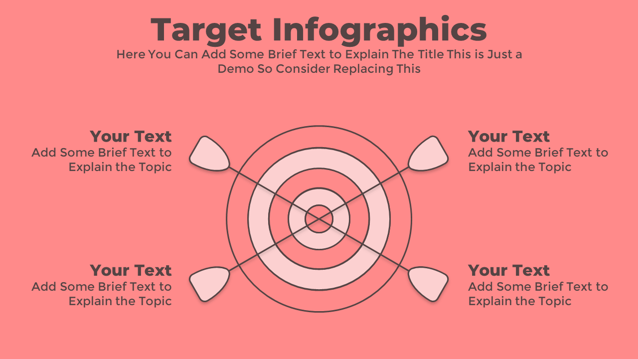 Free PowerPoint Strategy Presentation Slide with Arrow in Target