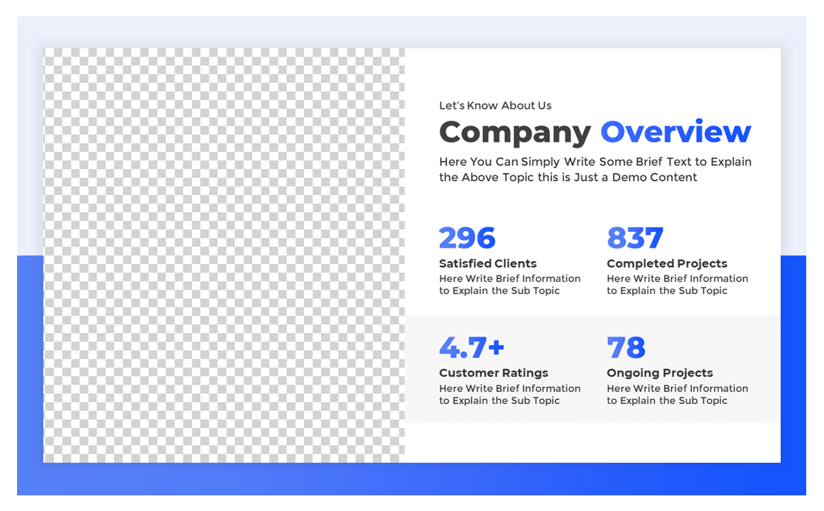 Free PowerPoint About Us or Information Page Template