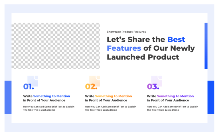 3-Point Infographic Slide Template for PowerPoint Presentation