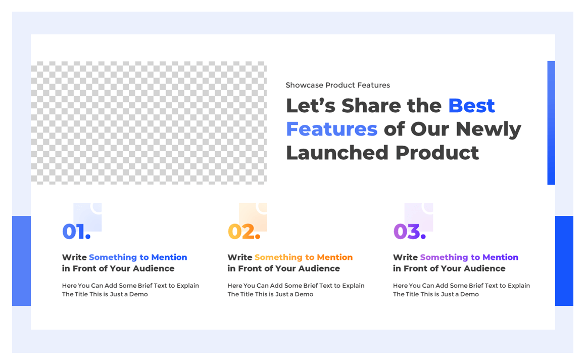 3-Point Infographic Slide Template for PowerPoint Presentation