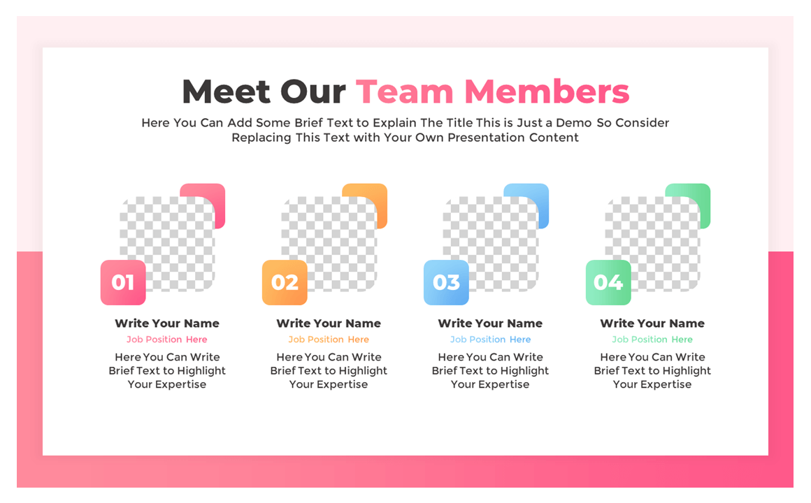 Team Members Slide for PowerPoint & Google Slides Presentation