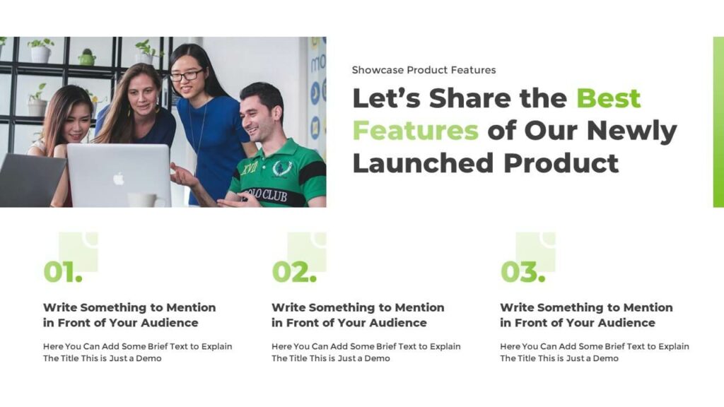 3-Point Infographic Slide Template for PowerPoint Presentation