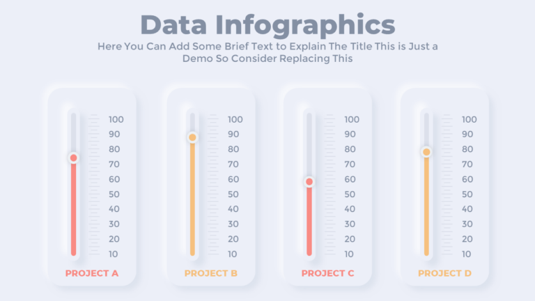 Free PowerPoint Infographic Data Measurement Chart Template