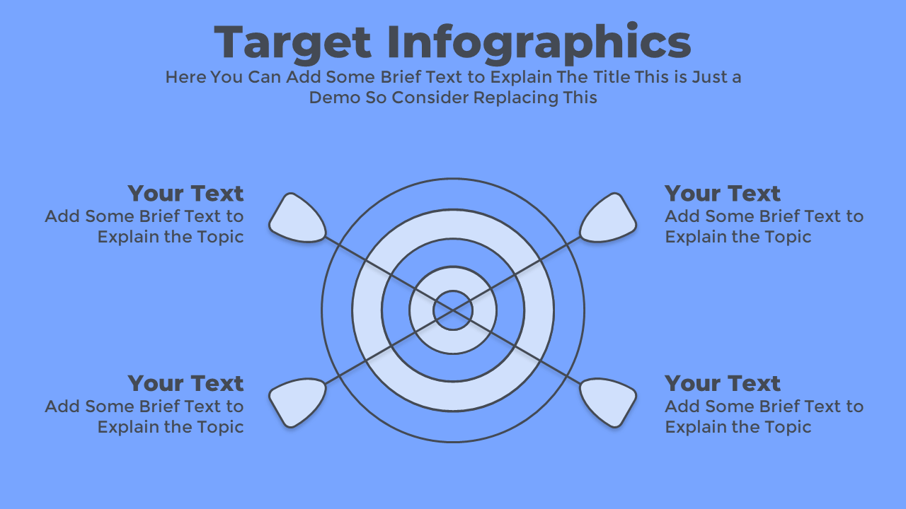 Free PowerPoint Strategy Presentation Slide with Arrow in Target
