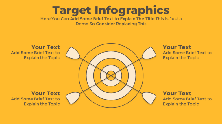 Free PowerPoint Strategy Presentation Slide with Arrow in Target