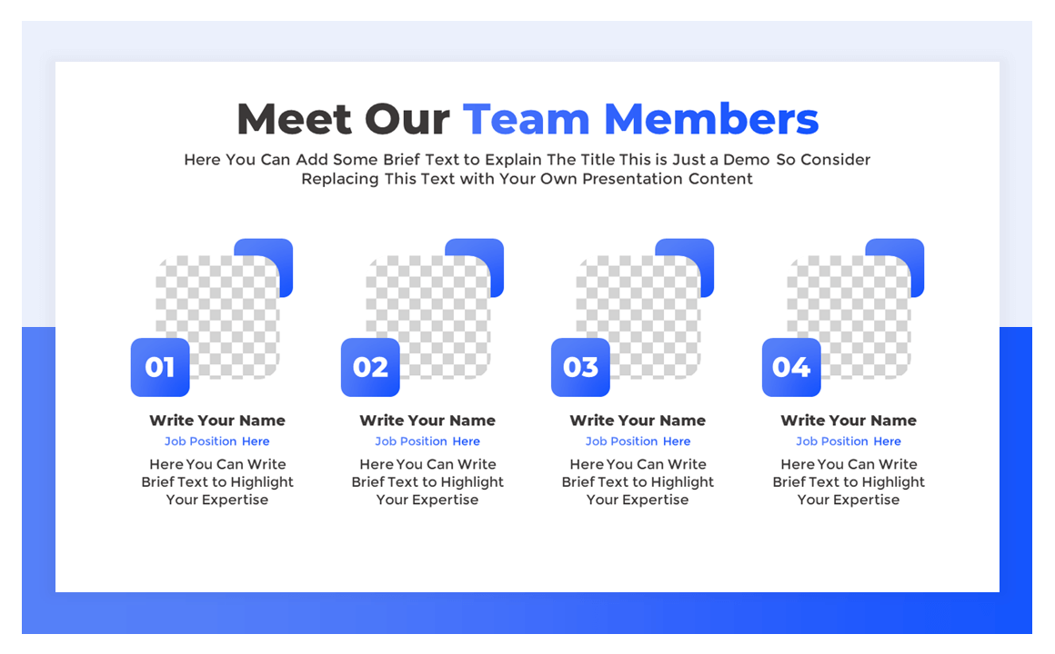 Team Members Slide for PowerPoint & Google Slides Presentation