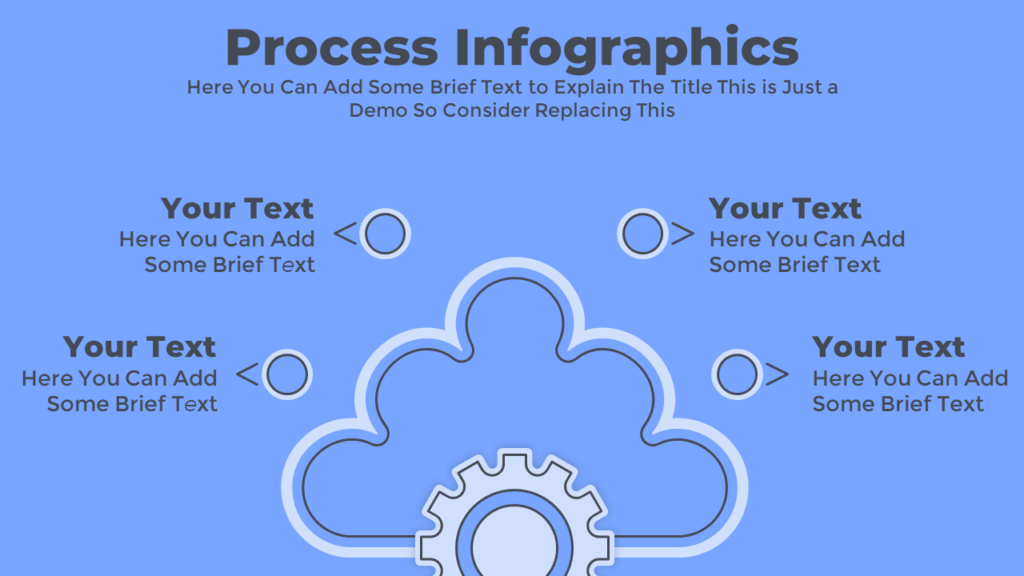 Free 4 Step Process Infographic Template for PowerPoint