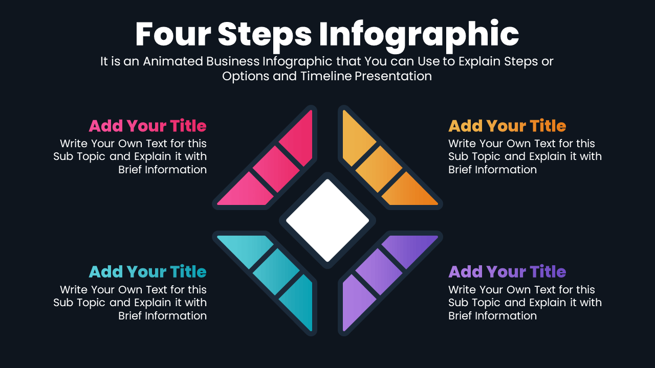 Free PowerPoint 4 Elements Infographic Presentation Template