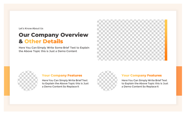 Free PowerPoint About Us or Project Overview Slide Template
