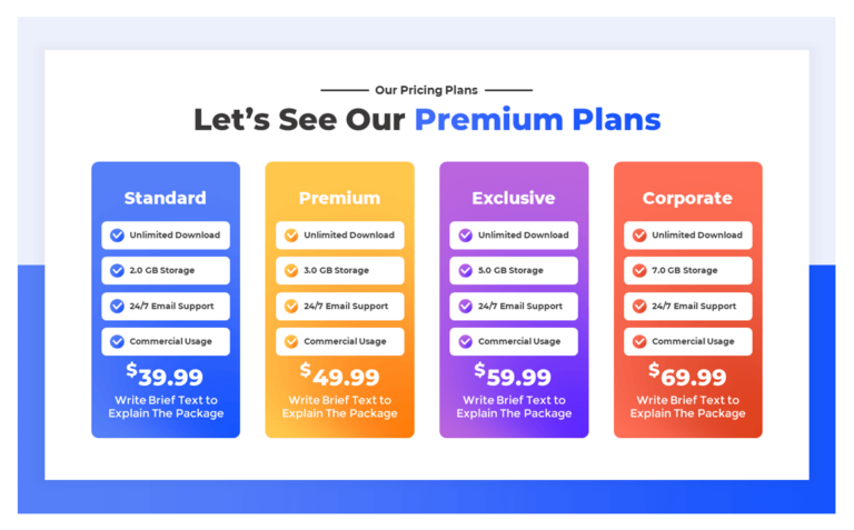 Animated PowerPoint Pricing Presentation Template