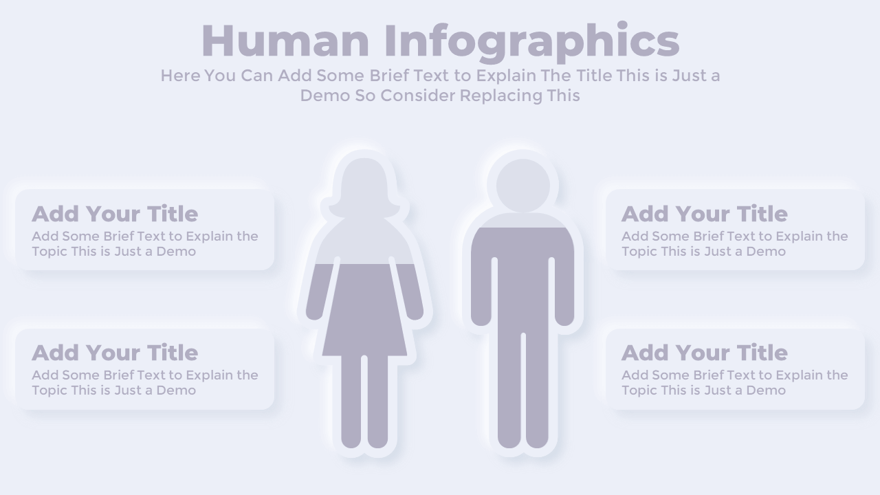 PowerPoint Male and Female Infographics Data Chart Slide